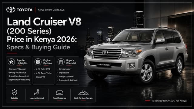 Land Cruiser V8 (200 Series) Price in Kenya 2026